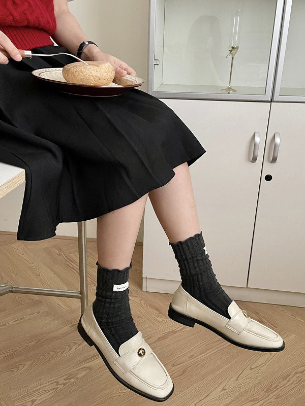 Pleated Wood Ear Lace Socks – Uoozee official