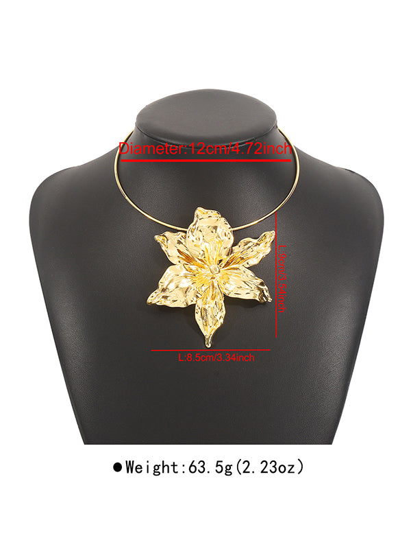 Flower Shape Ringent Necklaces Accessories – Uoozee official