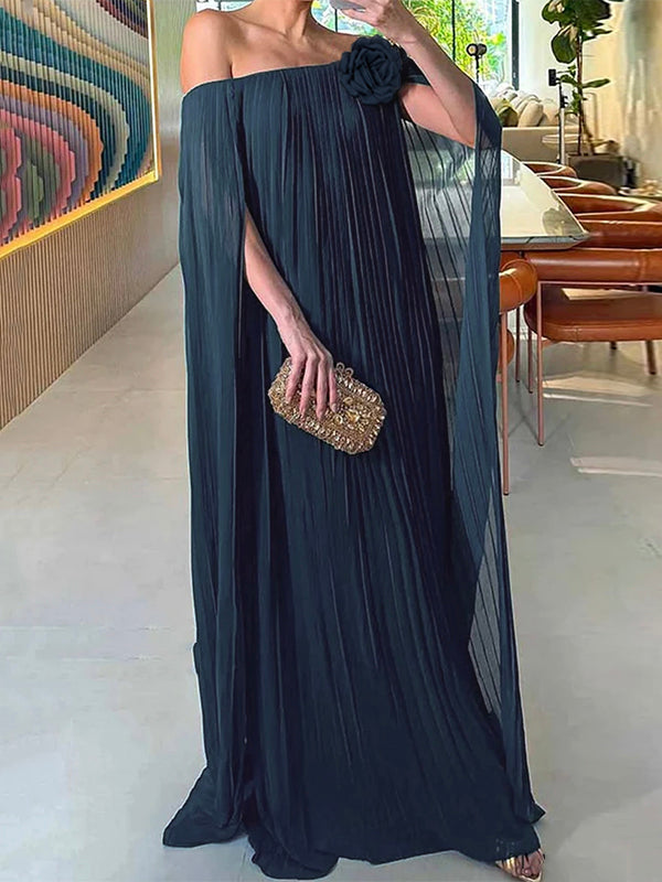Maxi Dresses,Long Dresses for Women | Split-Joint,Long Sleeves,Solid ...