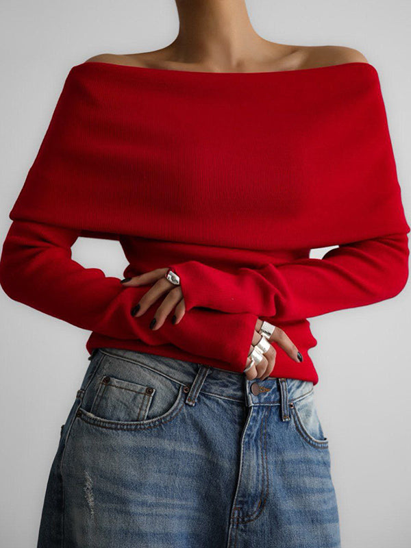 Sweaters for Women | Long Sleeves, Solid Color, High Neck – Uoozee official