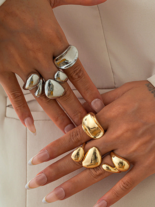 Geometric Ringent Rings Accessories – Uoozee official
