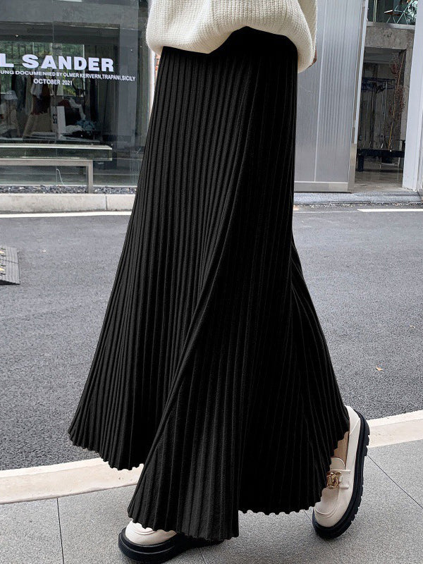 Women's Skirts | Solid Color,High Waisted,Loose,Pockets,Pleated – Page ...