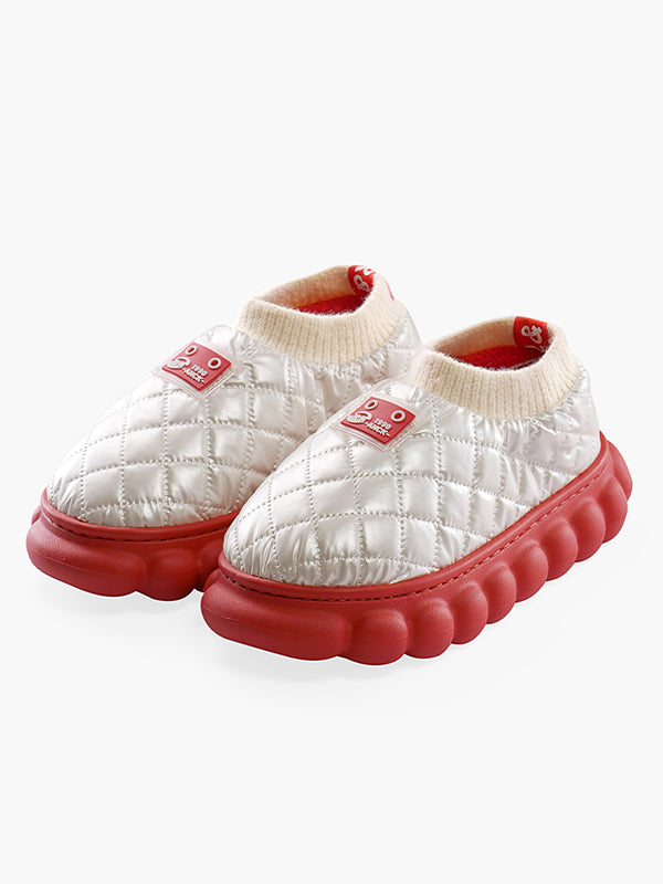 Warm Indoor Non-Slip Waterproof Soft Sole Padded Flat Shoes – Uoozee ...