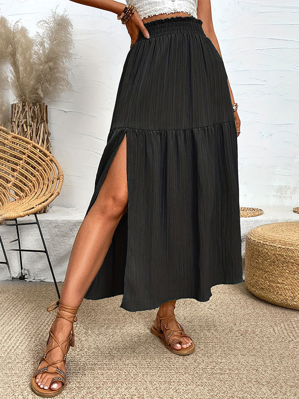 Women's Skirts | Solid Color,High Waisted,Loose,Pockets,Pleated – Page ...