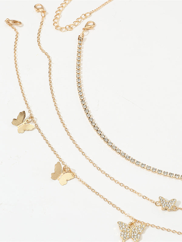 Butterfly Shape Chains Triple Layered Waist Chain Accessories – Uoozee ...