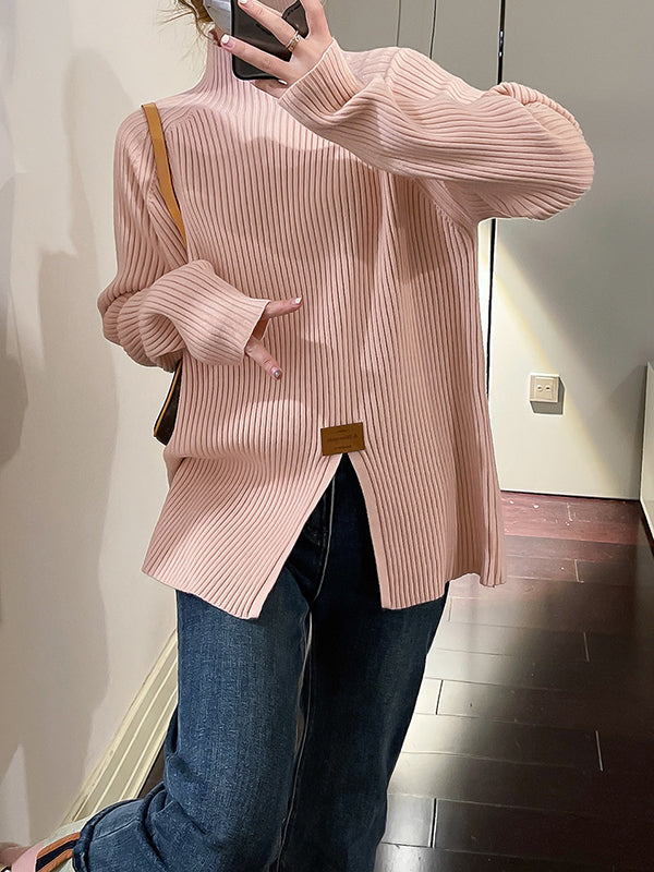 Sweaters for Women | Long Sleeves, Solid Color, High Neck – Uoozee official
