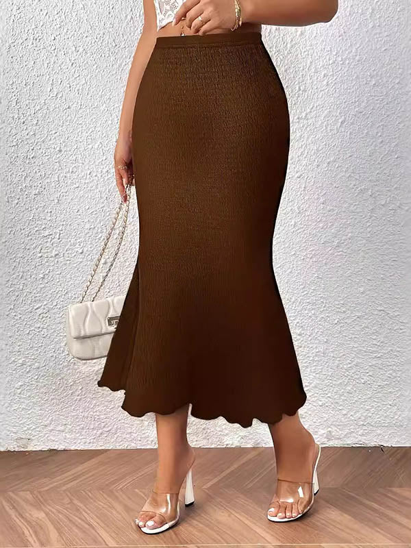 Women's Skirts | Solid Color,High Waisted,Loose,Pockets,Pleated – Page ...