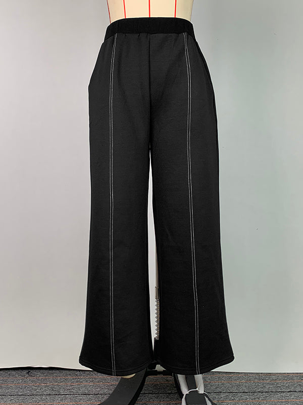 High Waisted Loose Split-Joint Pants Trousers – Uoozee official