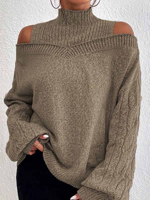 Sweaters for Women | Long Sleeves, Solid Color, High Neck – Uoozee official