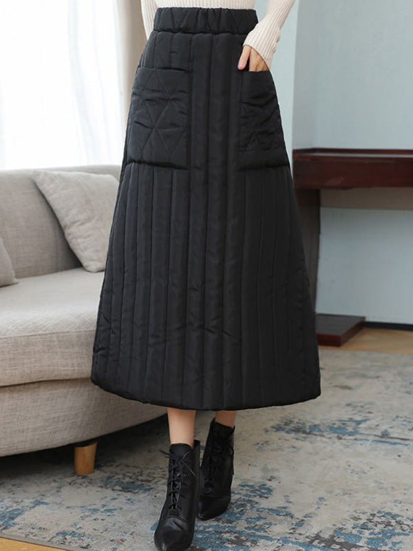 Women's Skirts | Solid Color,High Waisted,Loose,Pockets,Pleated – Page ...