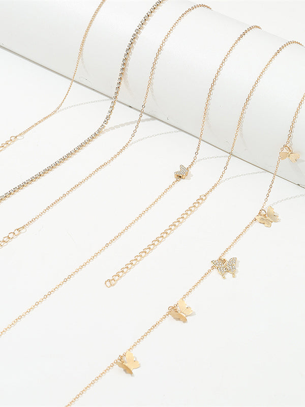 Butterfly Shape Chains Triple Layered Waist Chain Accessories – Uoozee ...