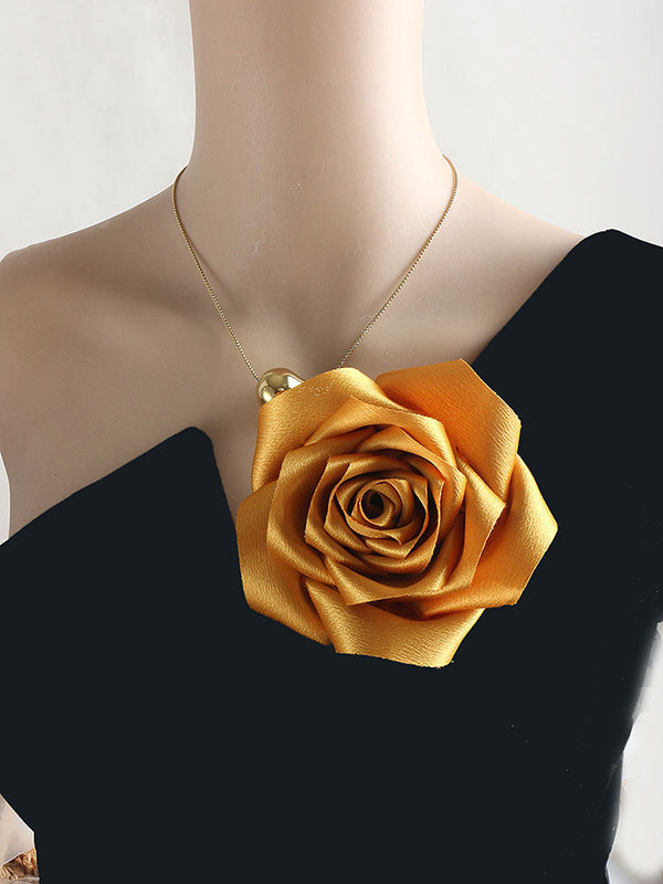 Flower Shape Solid Color Brooch Accessories – Uoozee official