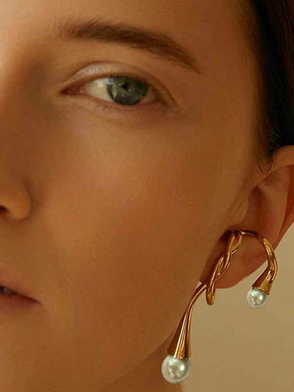 Normcore Asymmetric Geometric Ear Clip – Uoozee official