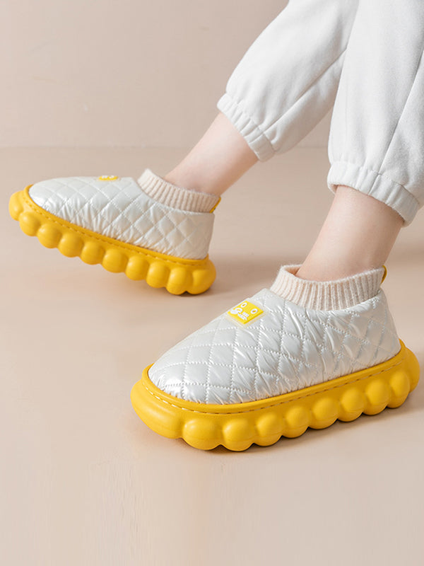 Warm Indoor Non-Slip Waterproof Soft Sole Padded Flat Shoes – Uoozee ...