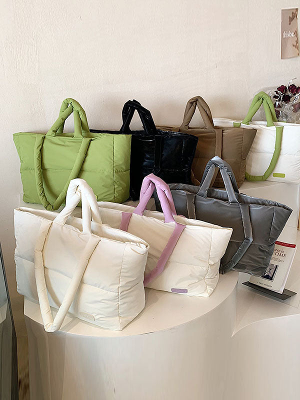 Split-Joint Padded Bags Handbags Tote Bags – Uoozee official